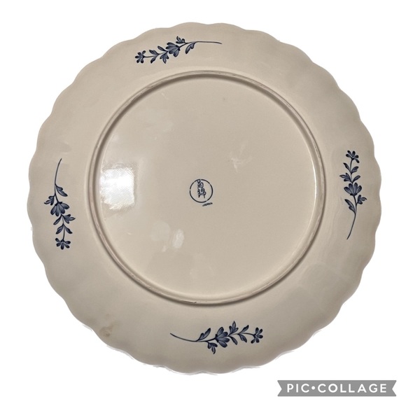 japanese plate | Dining | Vintage Japanese Large Serving Plate Floral ...